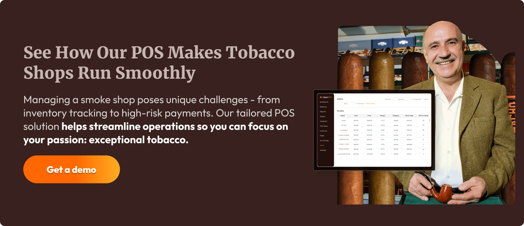 Cigars POS | Schedule a Demo